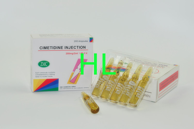 AMPOULES de mg/2mL 2*5 des médecines 200 d'injection de cimétidine/BOÎTE