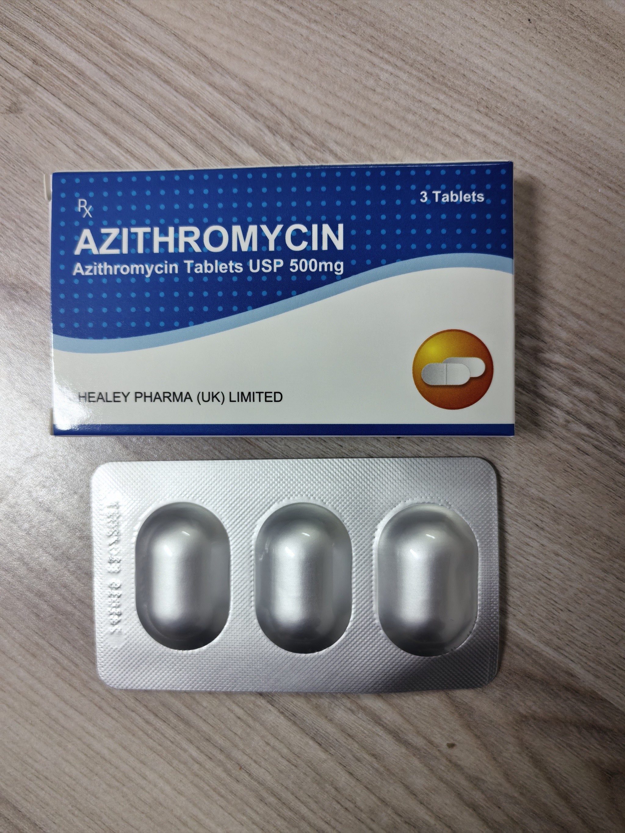 L'Azithromycin marque sur tablette les médecines antibiotiques BP/USP ...
